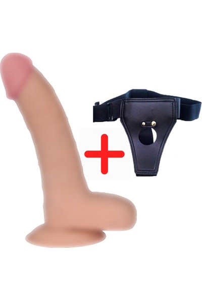 Lovetoy Damarlı Ultra Yumuşak Bükülebilen 21 cm Kalın Damarlı Kemerli Dildo Lovetoy Damarlı Ultra Yumuşak Bükülebilen 21 cm Kalın Damarlı Kemerli Dildo