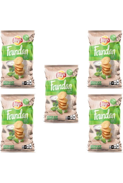 Lays Yoğurt ve Mevsim Yeşillikleri Cips 98 gr x 5 Adet Lays Yoğurt ve Mevsim Yeşillikleri Cips 98 gr x 5 Adet
