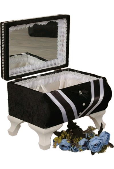 Enes Damat Aynalı Çeyiz Bohça ve Traş Sandığı