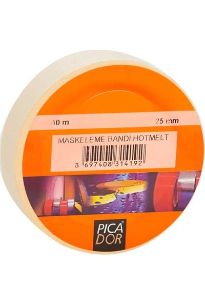 Picador Maskeleme Hotmelt Askısız 4701 25 mm x 40 mt Picador Maskeleme Hotmelt Askısız 4701 25 mm x 40 mt