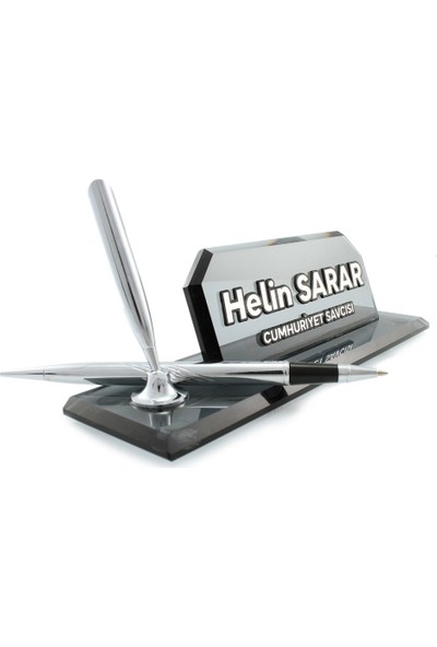 Reklam Atay Kişiye Özel Cam Kalemli Masa İsimliği Reklam Atay Kişiye Özel Cam Kalemli Masa İsimliği