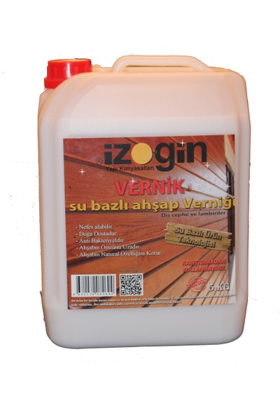 İzogin Su Bazlı Ahşap Verniği 5 kg İzogin Su Bazlı Ahşap Verniği 5 kg