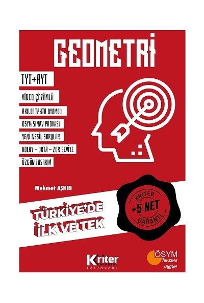 Kriter Akademi Yayınları 5 Net Garantili Geometri Kriter Akademi Yayınları 5 Net Garantili Geometri