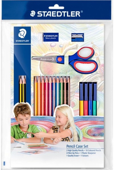 Staedtler Noris Okul Seti (Kuruboya + Kurşun Kalem + Keçeli Kalem + Makas + Kalemtraş + Silgi) Staedtler Noris Okul Seti (Kuruboya + Kurşun Kalem + Keçeli Kalem + Makas + Kalemtraş + Silgi)