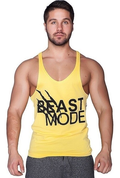 Supplementler Beast Mode Fitness Atleti Sarı Supplementler Beast Mode Fitness Atleti Sarı