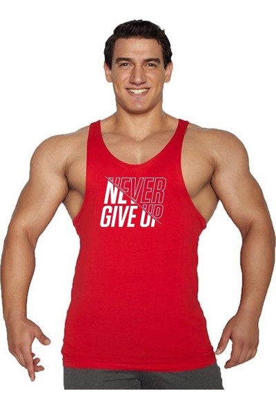 Supplementler Never Give Up Fitness Atleti Kırmızı Supplementler Never Give Up Fitness Atleti Kırmızı
