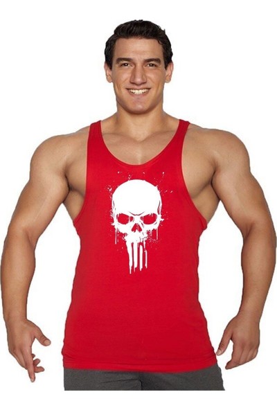 Supplementler Skull Fitness Atleti Kırmızı Supplementler Skull Fitness Atleti Kırmızı