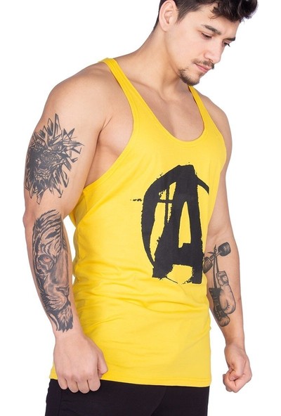 Universal Animal Logo Fitness Atleti Sarı Universal Animal Logo Fitness Atleti Sarı