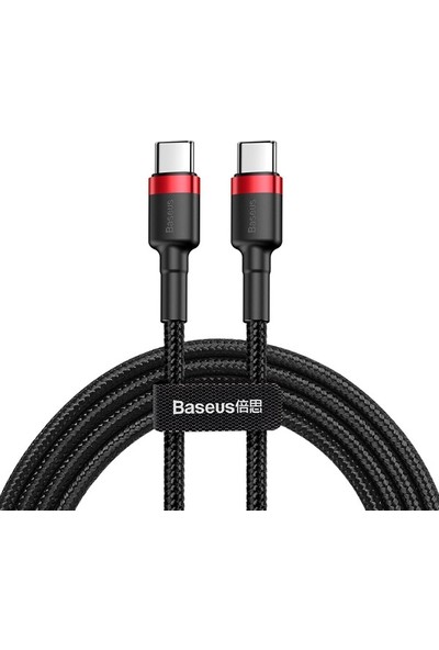 Baseus Cafule Series Type-C Pd2.0 60W Qc3.0 Data ve Şarj Kablosu 1 mt Baseus Cafule Series Type-C Pd2.0 60W Qc3.0 Data ve Şarj Kablosu 1 mt