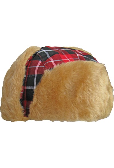 Horizon Av Kalpak Ekose 001-KALPAK, Trappers Ekose Peluş Astarlı