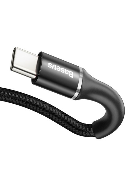 Baseus CATGH-D01 Halo Type-C 3A Hızlı Şarj Kısa Power Bank için Şarj Kablosu 0.25 cm Siyah Baseus CATGH-D01 Halo Type-C 3A Hızlı Şarj Kısa Power Bank için Şarj Kablosu 0.25 cm Siyah