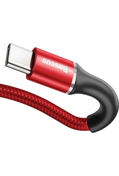 Baseus CATGH-H09 Halo Type-C 40W Flash Şarj USB Şarj Kablosu 2 mt Kırmızı Baseus CATGH-H09 Halo Type-C 40W Flash Şarj USB Şarj Kablosu 2 mt Kırmızı