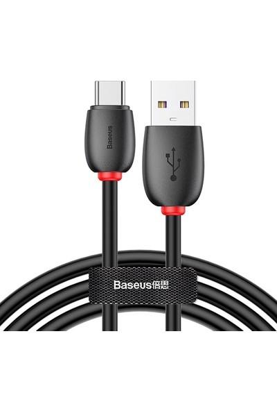 Baseus Purple Ring USB Type C 5A Flash Charg Şarj USB Kablosu Siyah - CATZS-01 Baseus Purple Ring USB Type C 5A Flash Charg Şarj USB Kablosu Siyah - CATZS-01