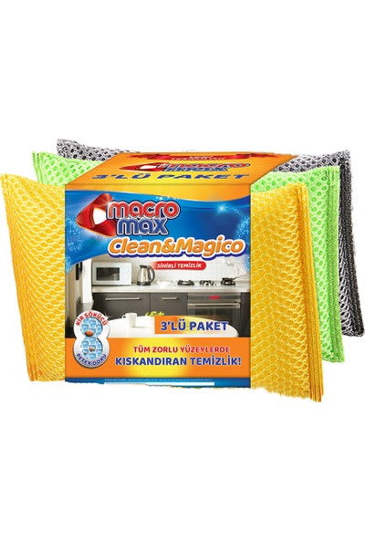 Macromax Magico Sünger 3 Adet