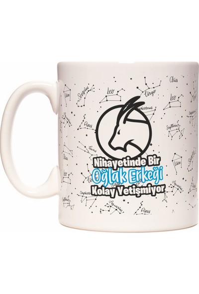 Rock'n Fox Nihayetinde Bir Oğlak Burcu Erkeği Kolay Yetişmiyor Burç Tasarım Kupa Bardak