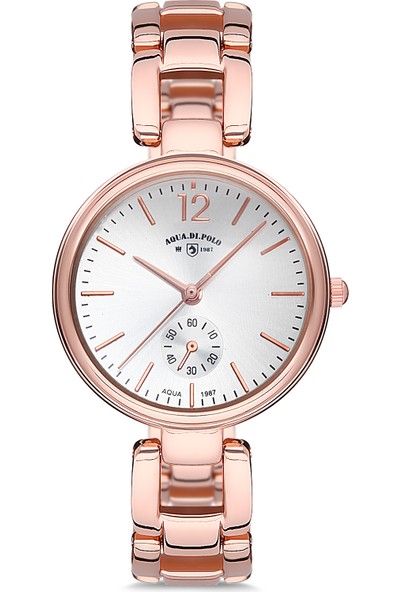 Aqua di Polo Kadın Rose Gold Metal Kordonlu Analog Kol Saati A6381
