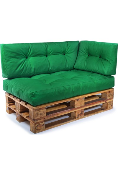 Dekoro Dış Mekan Palet Koltuk Minderi Takımı Yeşil