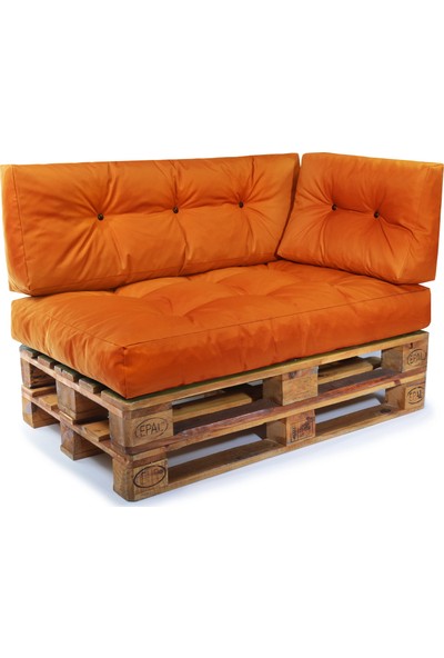 Dekoro Dış Mekan Palet Koltuk Minderi Takımı Turuncu