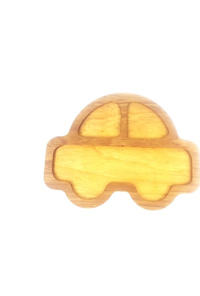 Woodkent Ithal Iroko Ahşap Araba Çocuk Servis Tabağı Woodkent Ithal Iroko Ahşap Araba Çocuk Servis Tabağı