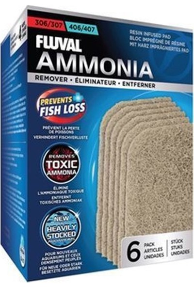 Fluval 307407 Ammonia Remover 6 'lı Paket Fluval 307407 Ammonia Remover 6 'lı Paket