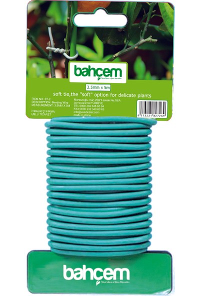 Bahçem Hassas Bitkiler İçin Yumuşak Bağlama İpi