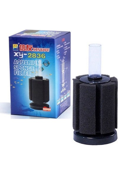 Xinyou XY-2836 Biyolojik Sünger Üretim Filtresi Ø5,5 x 7,5 Xinyou XY-2836 Biyolojik Sünger Üretim Filtresi Ø5,5 x 7,5