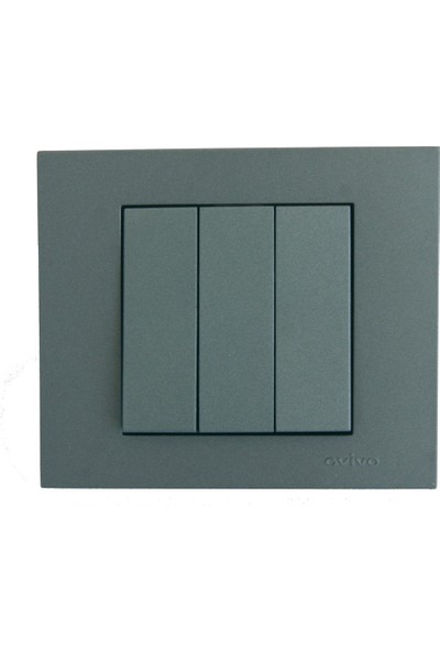 Ovivo Grano Füme Üçlü Anahtar Çerçeveli Ovivo Grano Füme Üçlü Anahtar Çerçeveli