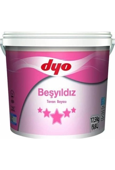 Dyo Beşyıldız Tavan Boyası Beyaz 17,5 kg
