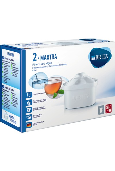 BRITA MAXTRA Su Arıtma Sürahi Yedek Filtresi -İkili BRITA MAXTRA Su Arıtma Sürahi Yedek Filtresi -İkili