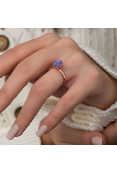 Papatya Silver Gümüş Lotus Çiçeği Taşlı Kadın Yüzüğü Papatya Silver Gümüş Lotus Çiçeği Taşlı Kadın Yüzüğü