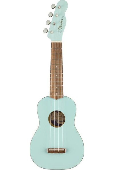 Fender Venice Soprano Uke Ceviz Klavye Daphne Blue Fender Venice Soprano Uke Ceviz Klavye Daphne Blue