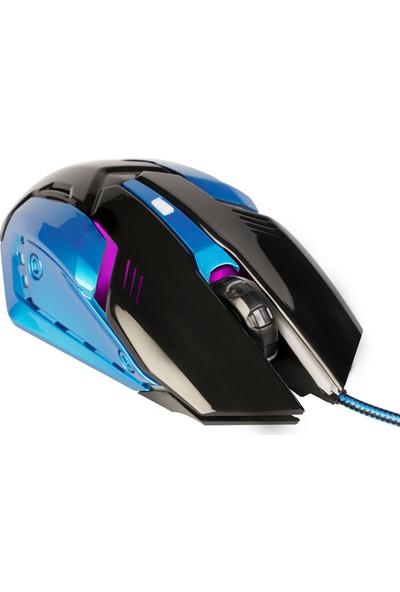 MF Product Strike 0111 Kablolu Rgb Gaming Mouse Mavi