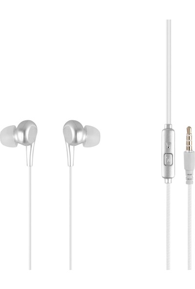 MF Product Acoustic 0093 Mikrofonlu Kablolu Kulak İçi Kulaklık Beyaz MF Product Acoustic 0093 Mikrofonlu Kablolu Kulak İçi Kulaklık Beyaz