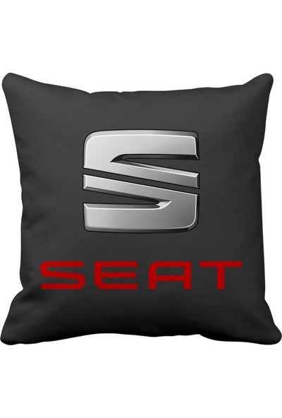 Asr Seat Saten Araç Yastığı Siyah ve Ahşap Anahtarlık