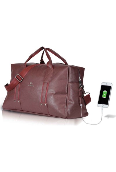 My Valice Smart Bag Usb'li Seyahat Çantası 1701 Bordo My Valice Smart Bag Usb'li Seyahat Çantası 1701 Bordo