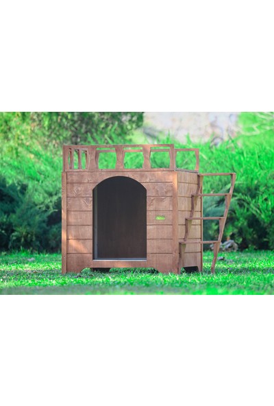 Mandu Ahşap Teraslı Dublex Köpek Kulübesi Mandu Ahşap Teraslı Dublex Köpek Kulübesi