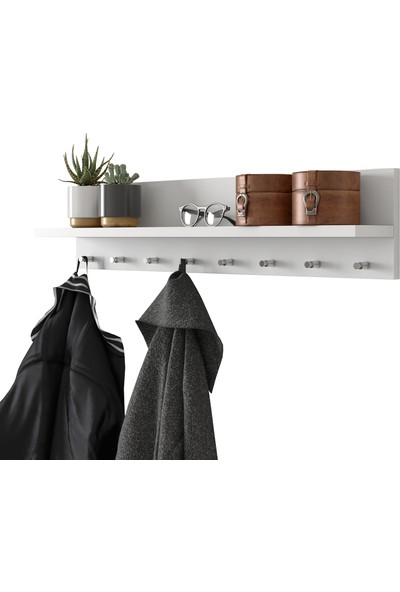 Rani P1 Modern Duvar Askısı Portmanto Askılık Beyaz Vestiyer M2 Rani P1 Modern Duvar Askısı Portmanto Askılık Beyaz Vestiyer M2