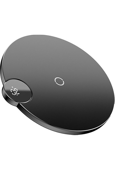 Baseus Digital Led Wireless Hızlı Şarj Cihazı Siyah