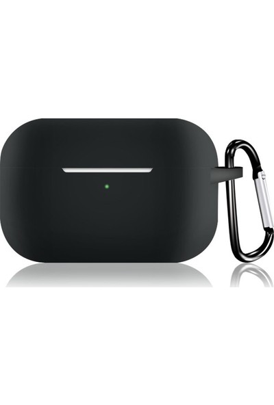 Kyver Apple Airpods Pro Kılıf Silikon Koruyucu Askılı Siyah