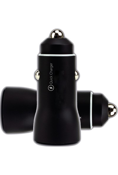 Kyver 18W Hızlı Araç Şarjı Usb-C Pd 18W + Hızlı Şarj 3A