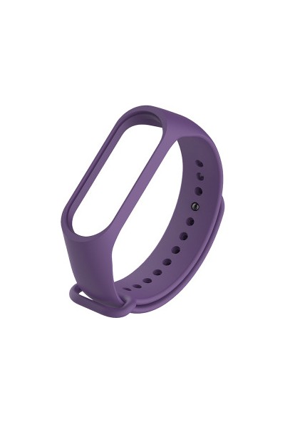 Kyver Xiaomi Mi Band 3 - Mi Band 4 Akıllı Bileklik Kordon Kayış Mor