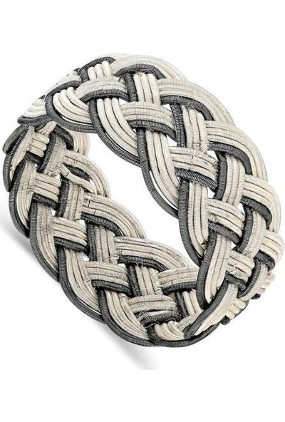 Aykat Kazaziye Gümüş El Örgüsü Kazaz Yüzük