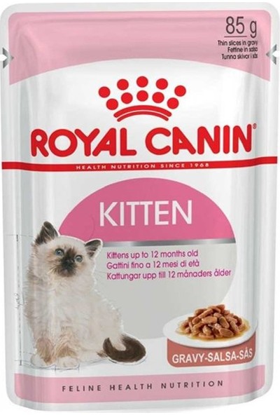 Royal Canin Kitten Soslu Yaş Kedi Maması 85 gr 6'lı Royal Canin Kitten Soslu Yaş Kedi Maması 85 gr 6'lı