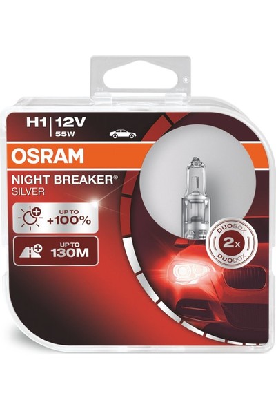 Osram H1 Night Breaker Silver 12V Osram H1 Night Breaker Silver 12V