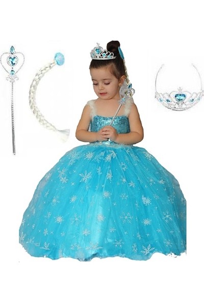 DuhaTeks Frozen Elsa Kostüm