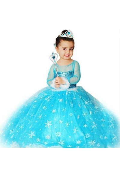 Moda Sitesi Frozen Elsa Kostüm