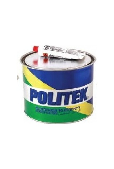 Politek Polyester Sarı Macun 1 kg Politek Polyester Sarı Macun 1 kg