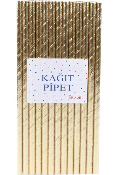 Beysüs Pipet Kağıt Parlak Gold 25'li Beysüs Pipet Kağıt Parlak Gold 25'li