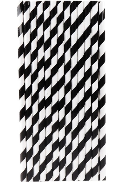 Beysüs Pipet Kağıt Siyah Beyaz 25'li