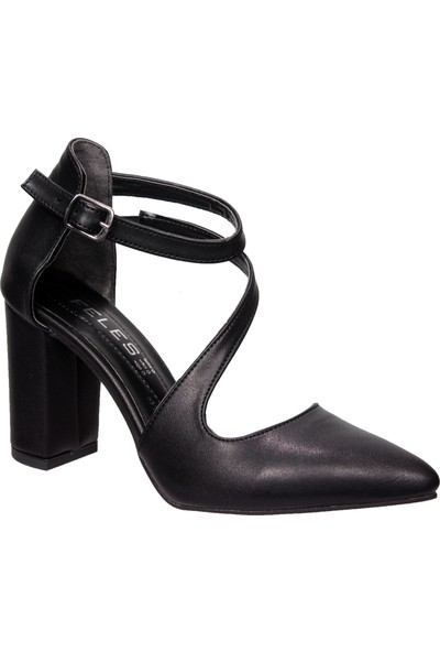 Feles Siyah Kadın Topuklu Ayakkabı Feles Siyah Kadın Topuklu Ayakkabı